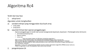 international data encryption Algoritm (IDEA) and RC-4 | PPTX