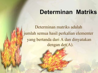 transpose matrik | PPTX