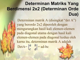 transpose matrik | PPTX