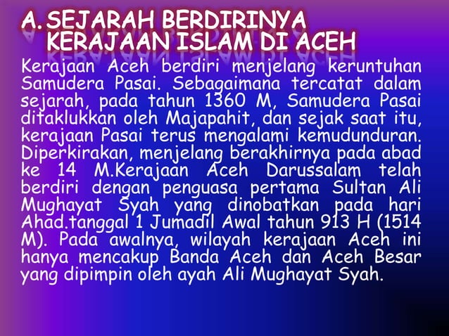 Sejarah Kerajaan Aceh Indonesia | PPTX