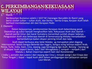Sejarah Kerajaan Aceh Indonesia | PPTX