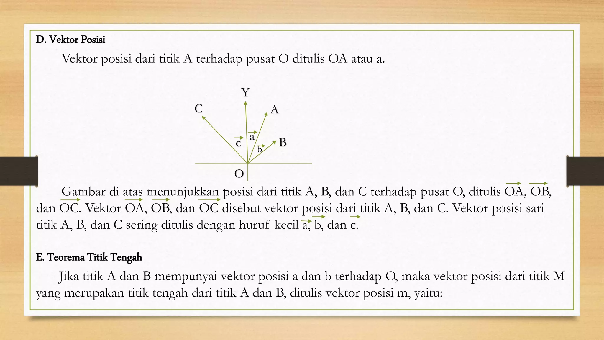 3.1 Pengertian Dasar Vektor dan OperasInya | PPTX