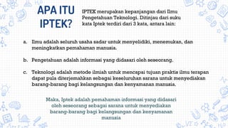 PPT Sejarah - Perkembangan IPTEK dan dampak bagi manusia | PPTX