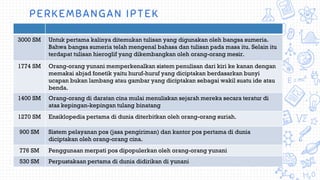 PPT Sejarah - Perkembangan IPTEK dan dampak bagi manusia | PPTX