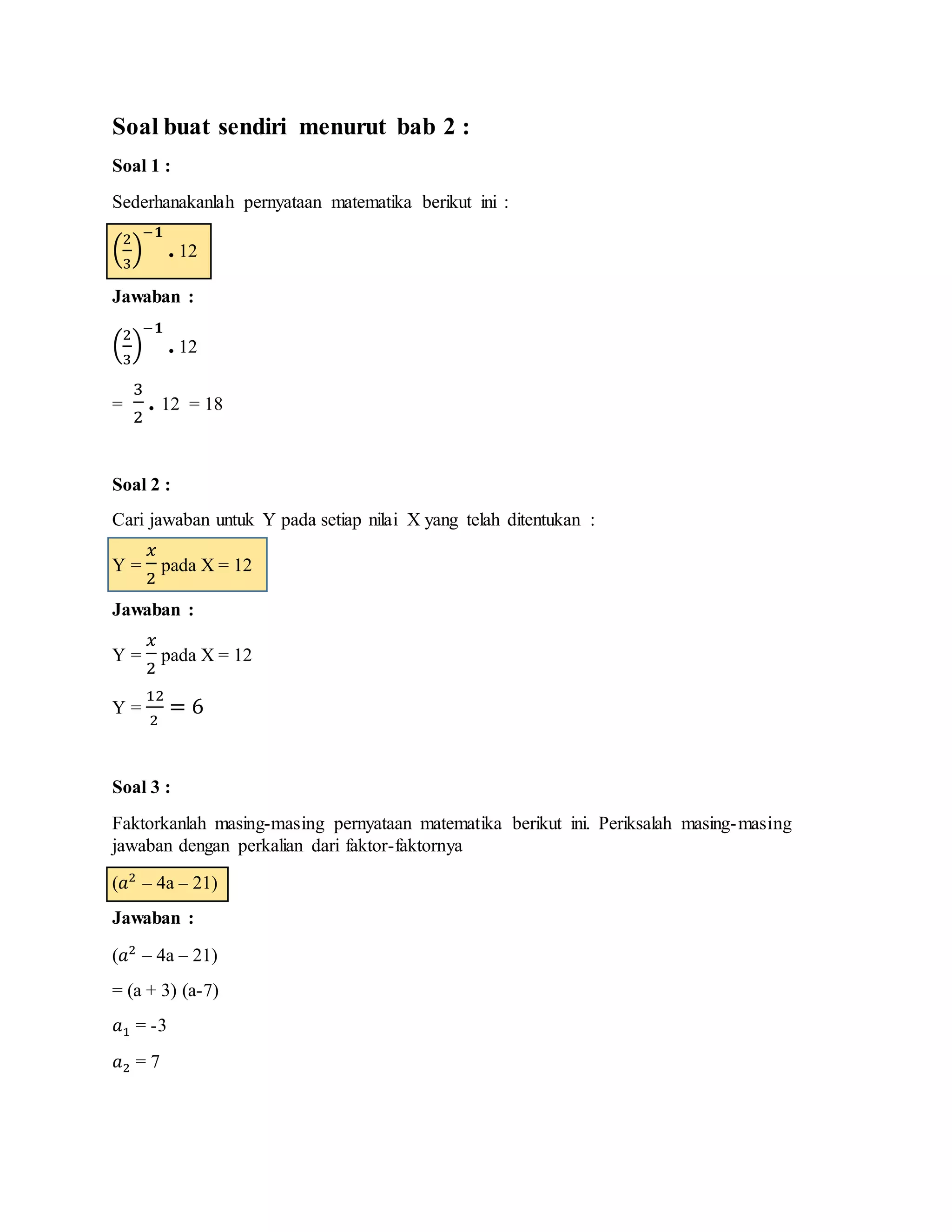 SOAL MATEMATIKA EKONOMI DAN BISNIS | DOCX
