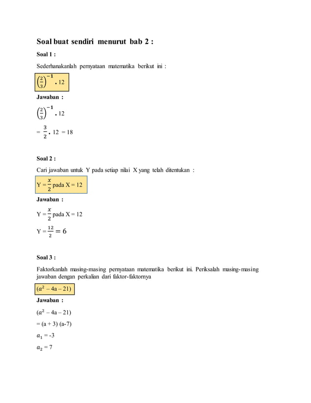 SOAL MATEMATIKA EKONOMI DAN BISNIS | DOCX