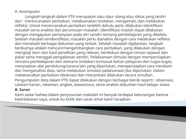 Rencana dan Pelaksanaan Penelitian Tindakan kelas.pptx