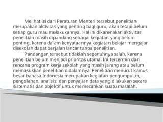 Rencana dan Pelaksanaan Penelitian Tindakan kelas.pptx