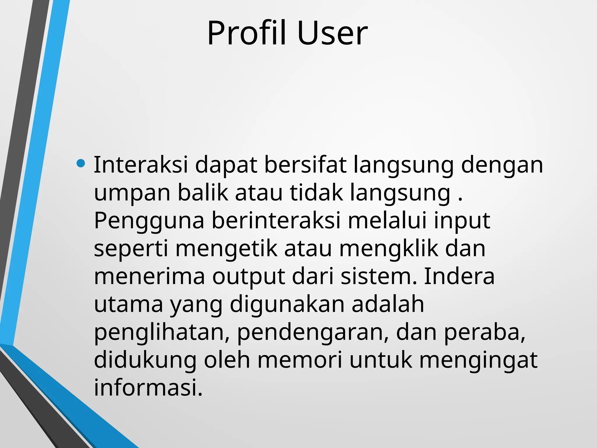 profil pengguna komputer (manusia) user input output | PPTX
