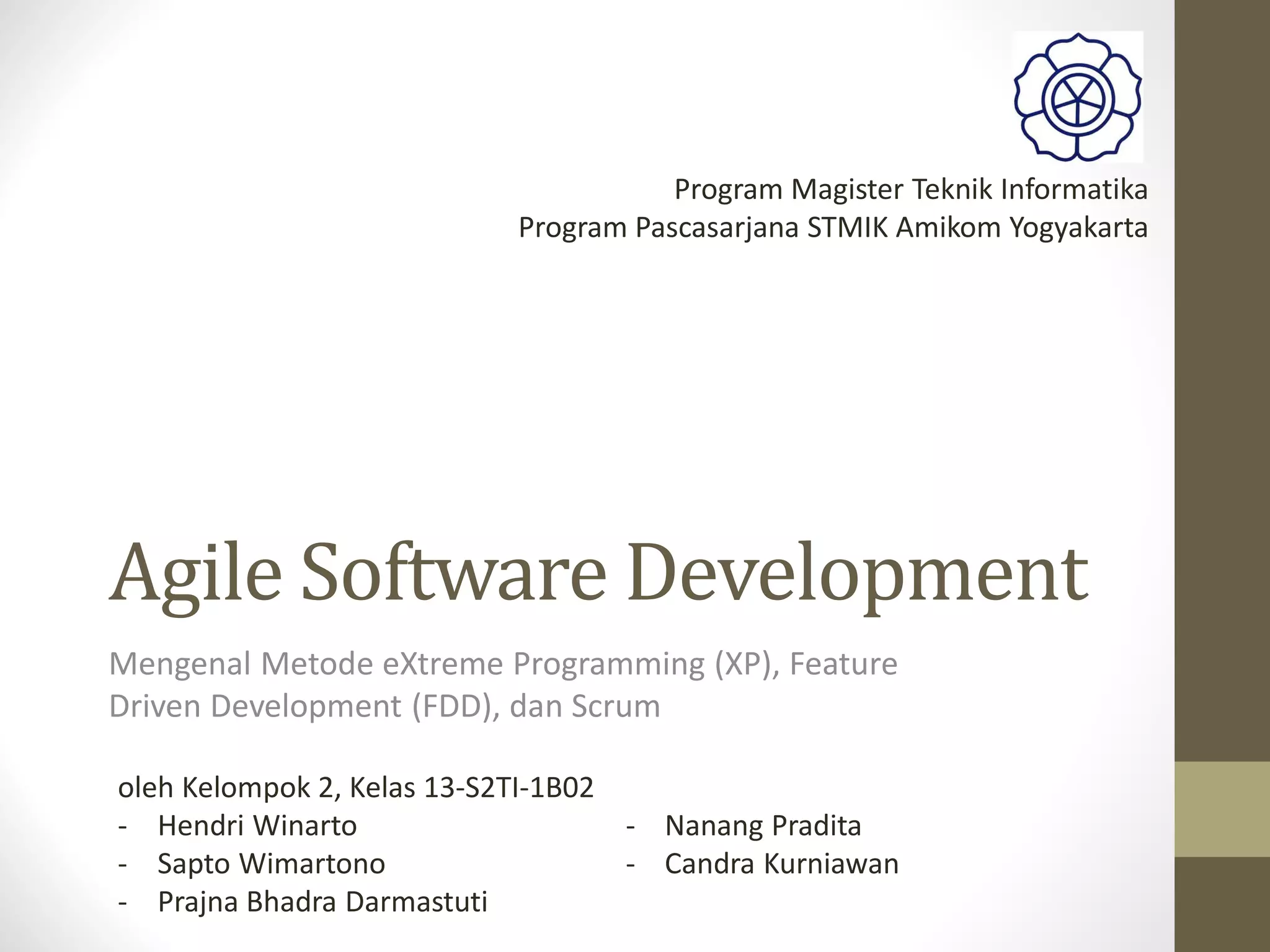 Kelompok 2 agile software development | PDF