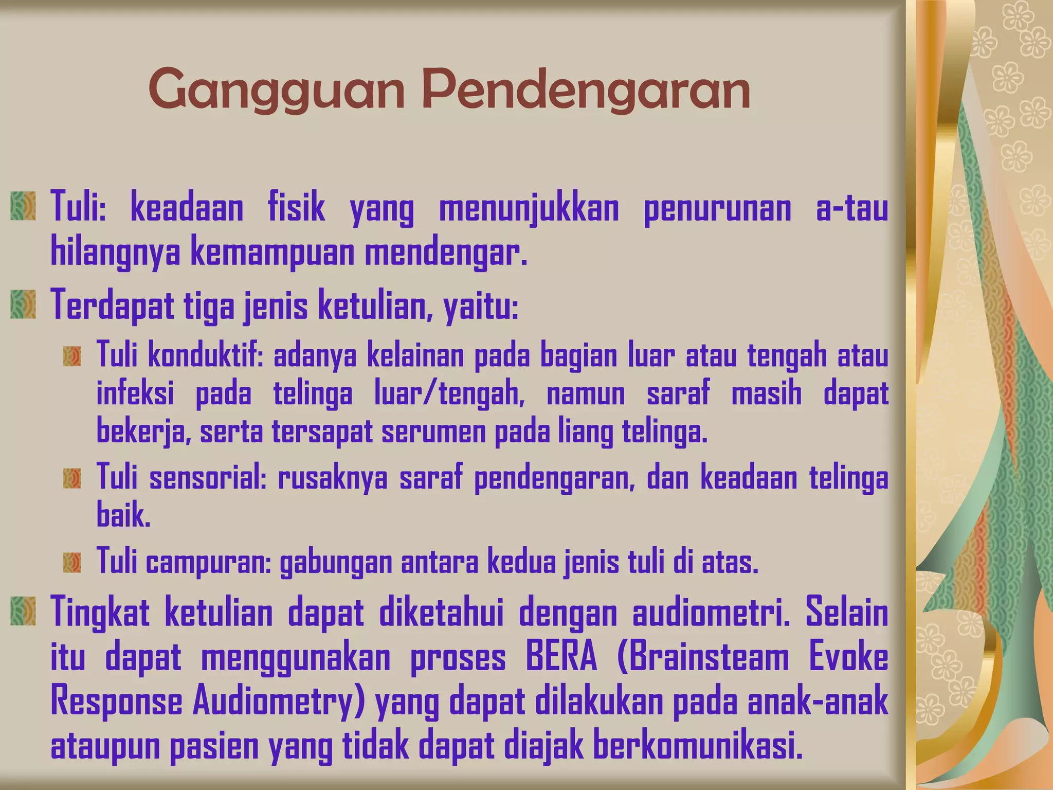 indera pendengaran | PPT