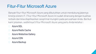 Microsoft Azure - Kelompok 2 | PPTX