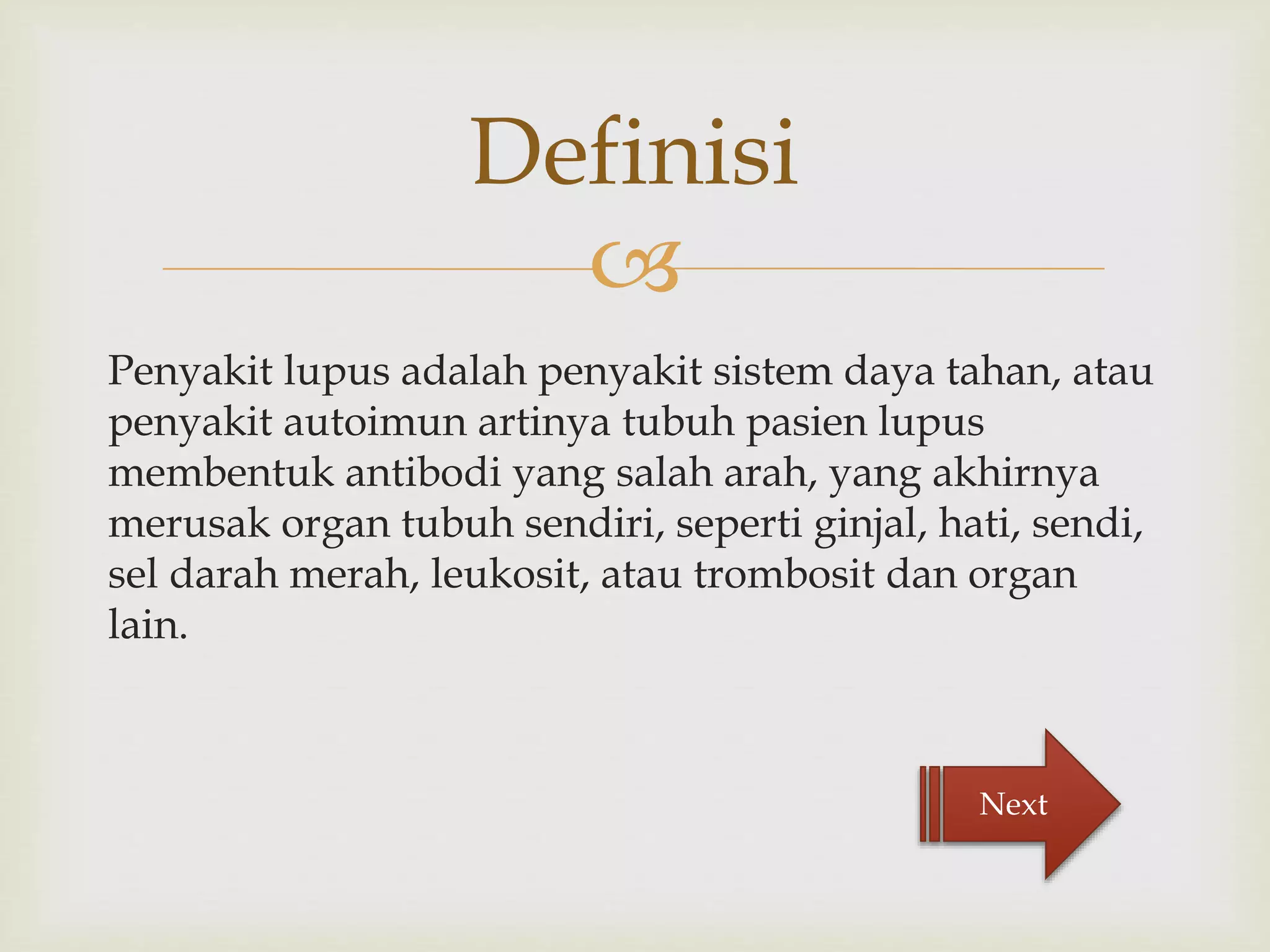 SLE (Sistemics lupus erythematosus) | PPTX