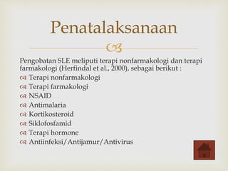 SLE (Sistemics lupus erythematosus) | PPTX