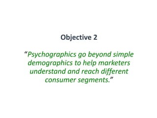 CH. VI Personality & Psychographics | PPTX