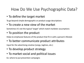 CH. VI Personality & Psychographics | PPTX