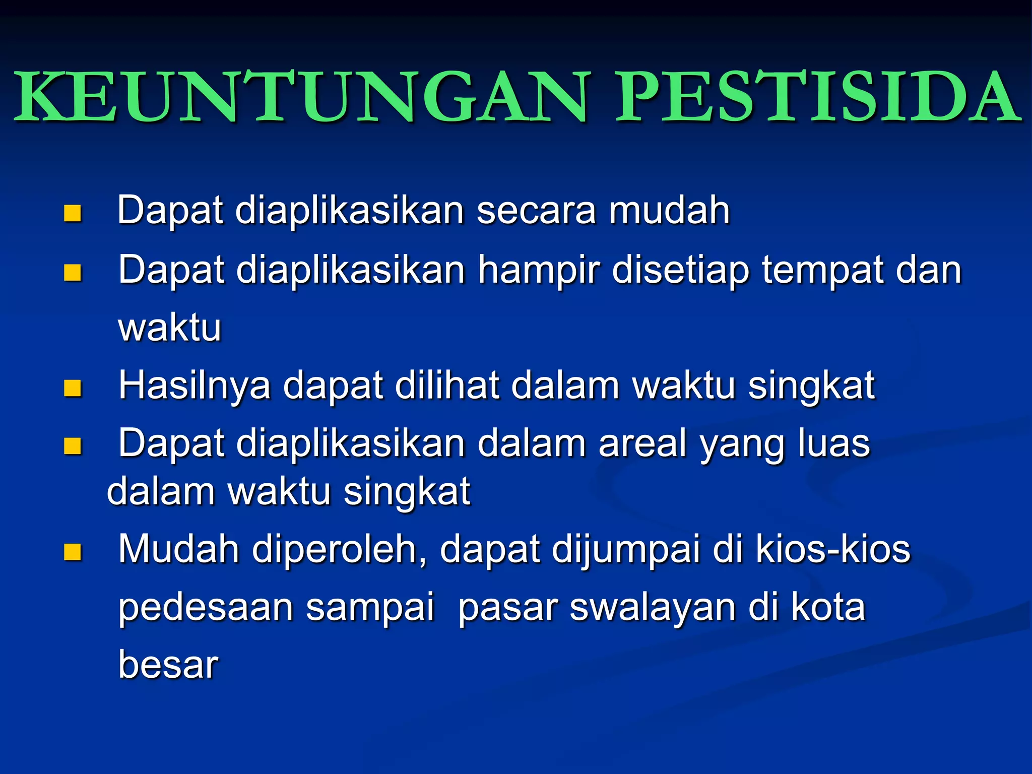 kelompok 2 dampak negatif pestisida ( analisis residu pestisida dalam ...