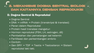 Kelompok 2_Dasar genetik, dogma sentral biologi, dan pewarisan sifat ...