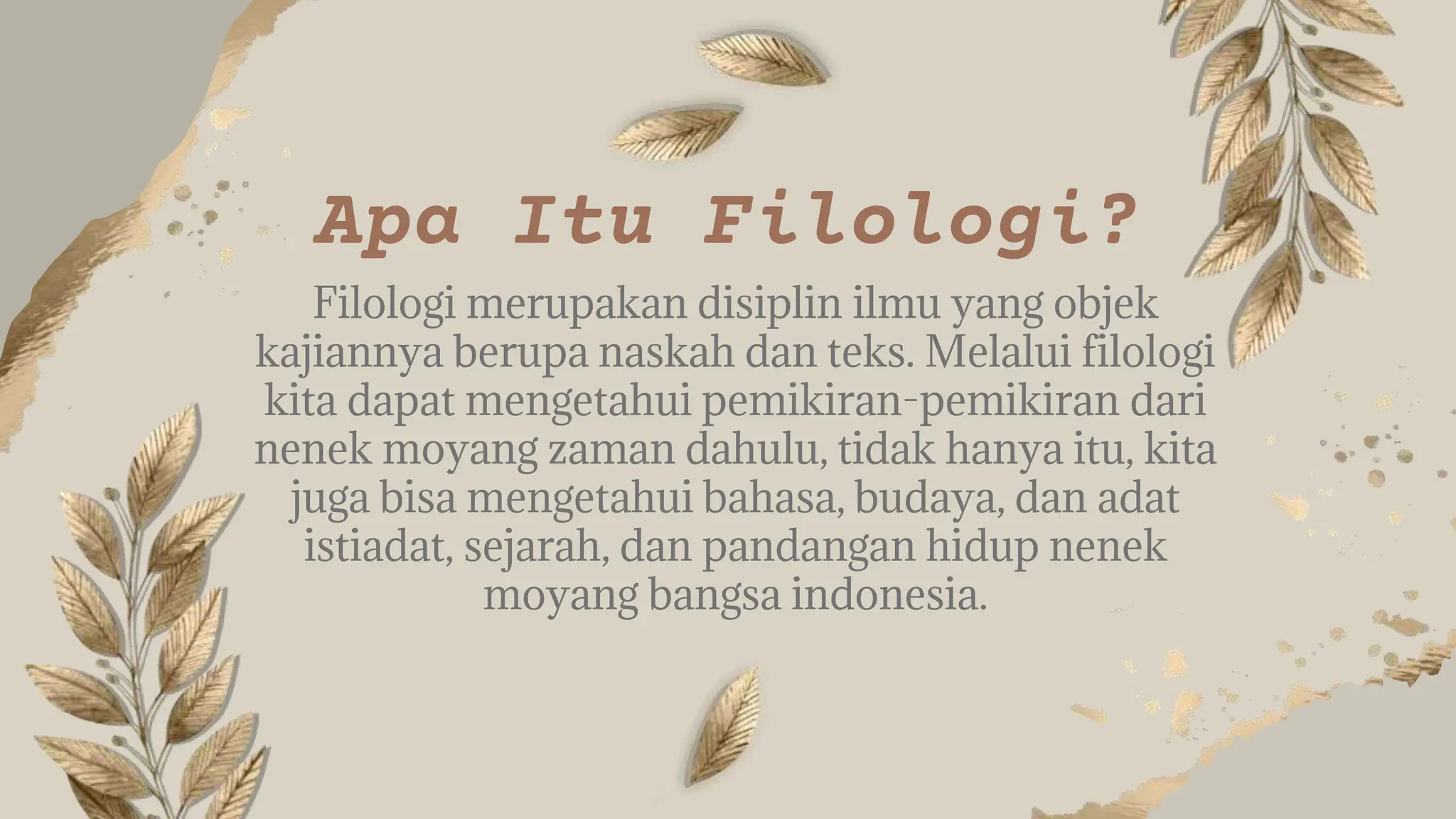 FILOLOGI.YENNY SETIANINGSIH.S1.SASTRA LAMApptx | PPTX