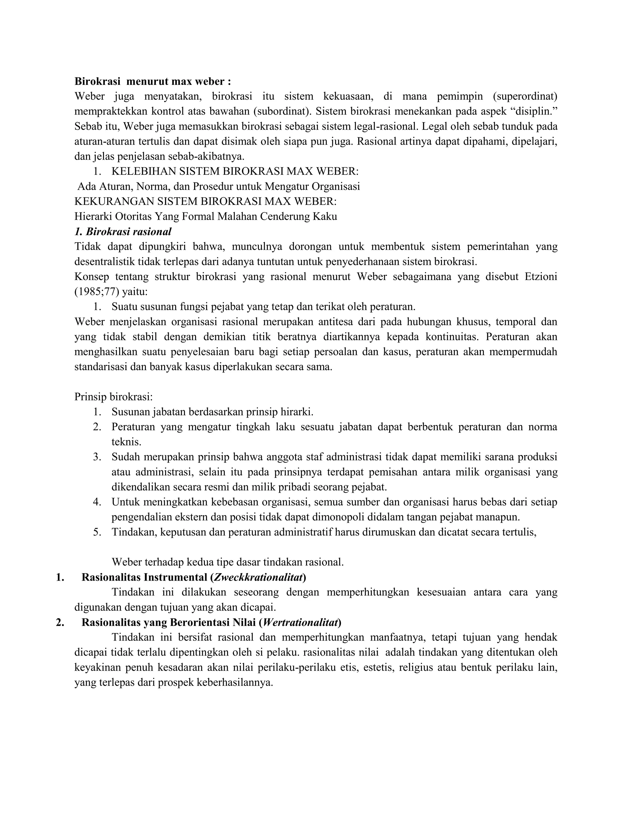 Kelompok 2 'integrasi durkheim & weber' | DOCX