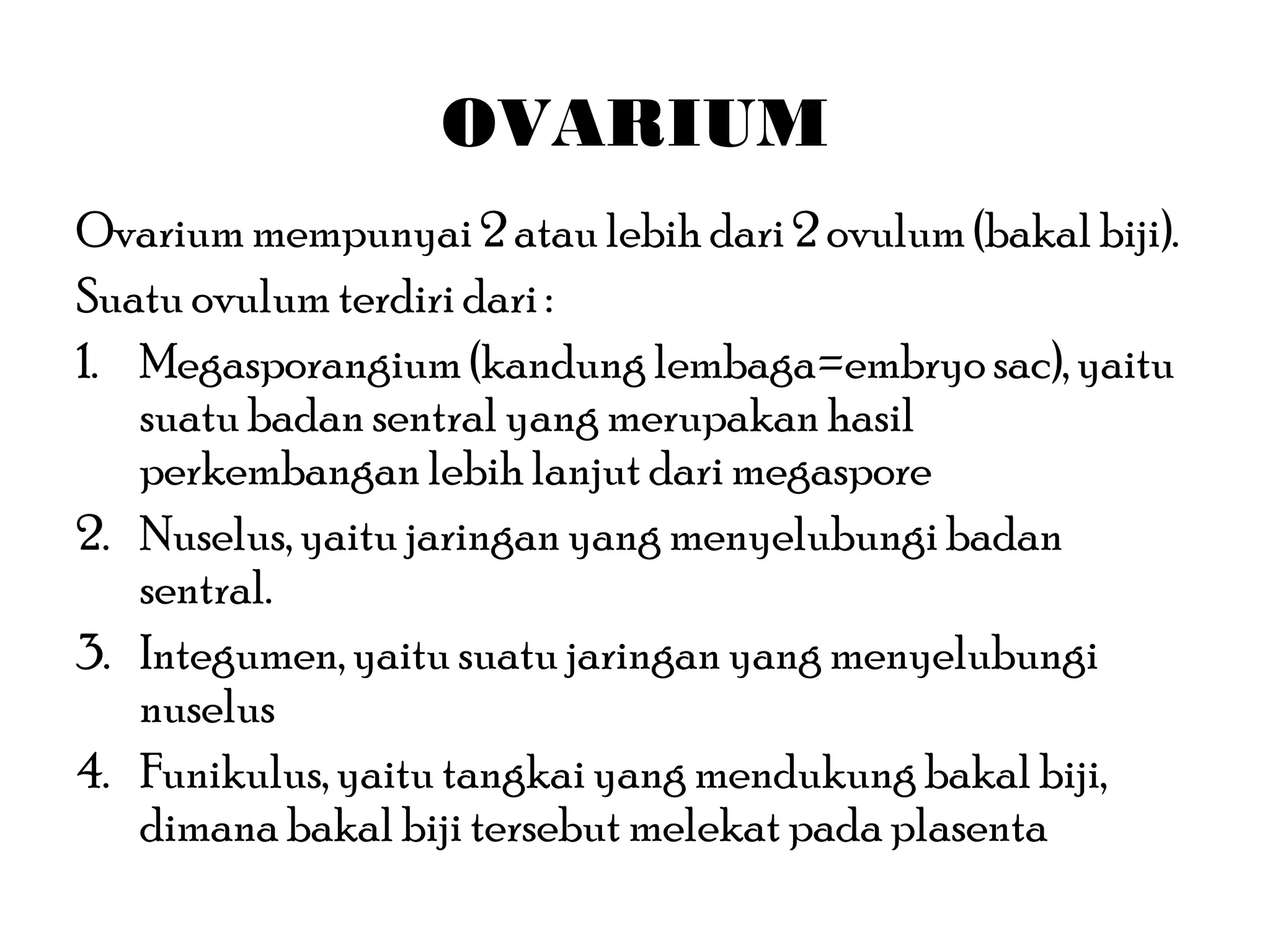 Megagametogenesis dan Megasporogenesis Lilium sp. | PPT