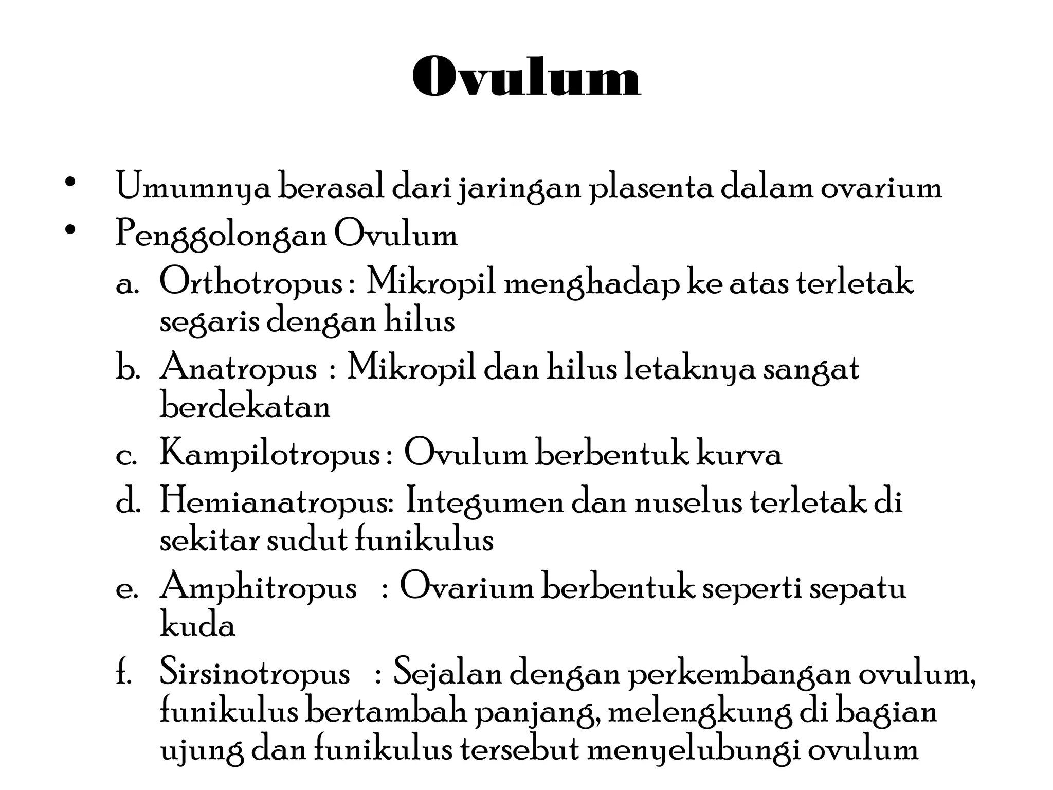 Megagametogenesis dan Megasporogenesis Lilium sp. | PPT