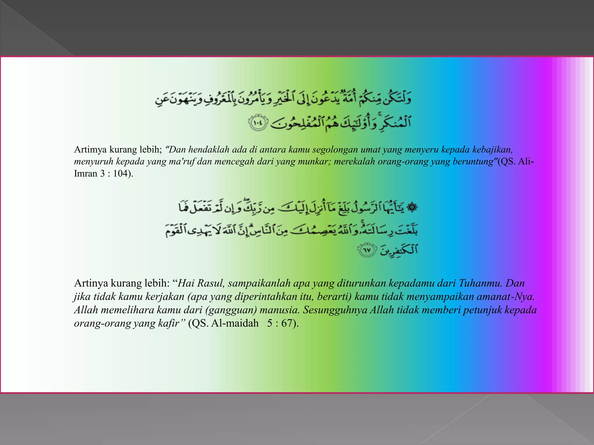 Tabligh Dalam Al-Quran dan Al-Sunnah | PPT