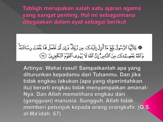Tabligh Dalam Al-Quran dan Al-Sunnah | PPTX