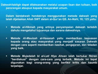 Tabligh Dalam Al-Quran dan Al-Sunnah | PPTX