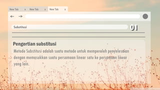 Kelompok 2 Matematika Substitusi | PPTX