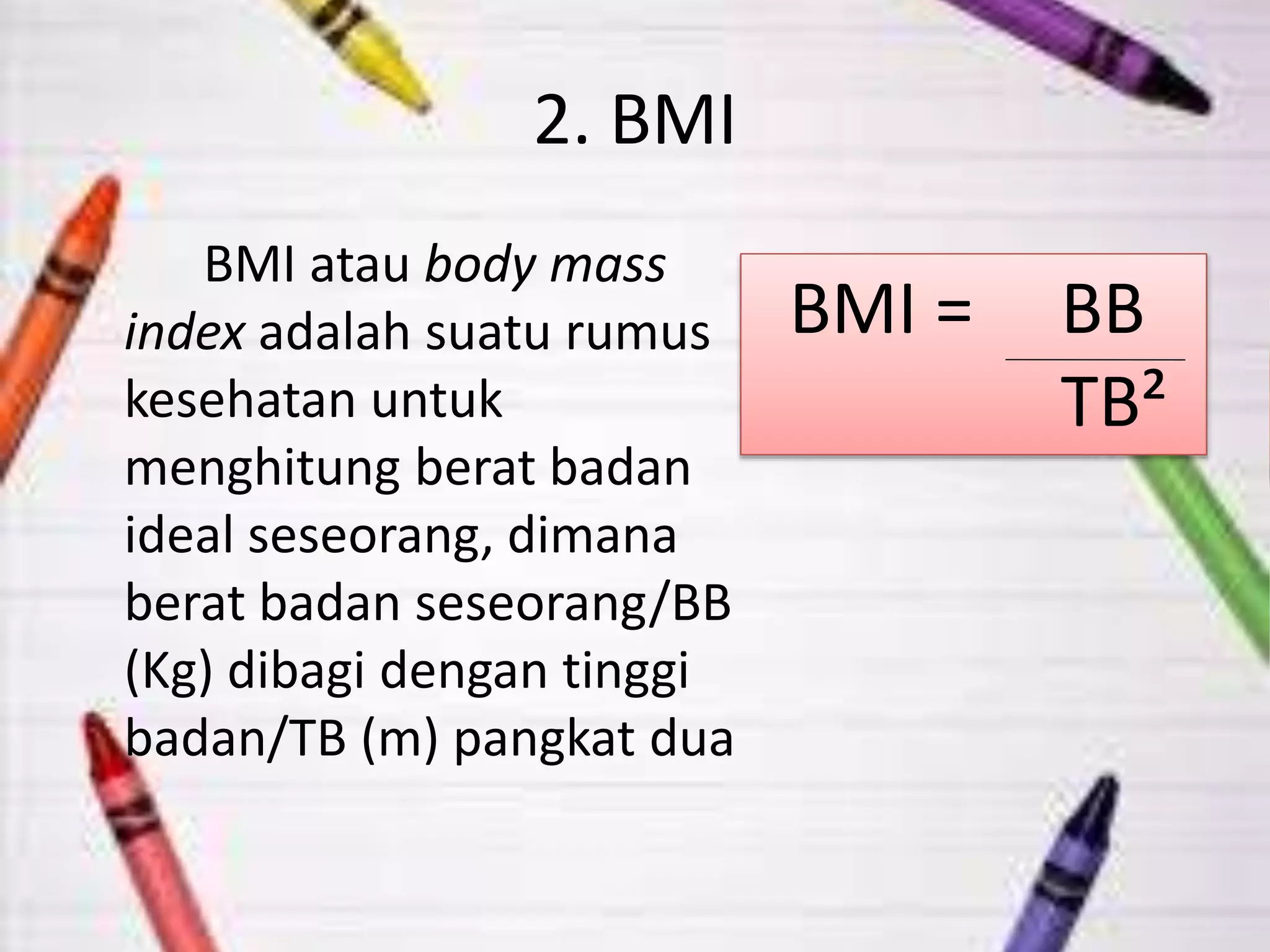 MENU SEHAT BMR BMI | PPTX