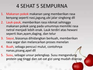 MENU SEHAT BMR BMI | PPTX
