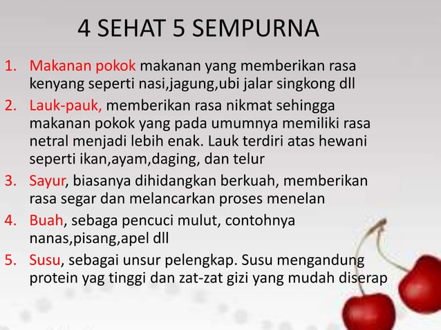 MENU SEHAT BMR BMI | PPT