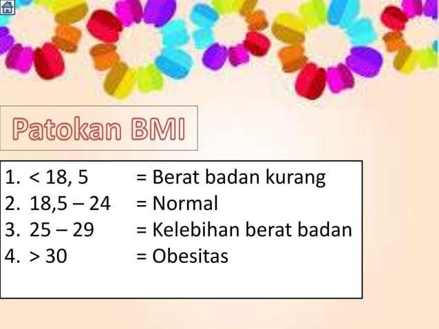MENU SEHAT BMR BMI | PPT