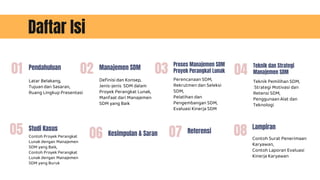 Manajemen Sumber Daya Manusia Proyek Perangkat Lunak | PPT