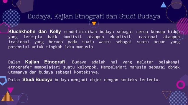 Budaya dalam Digital Etnografi | PPT