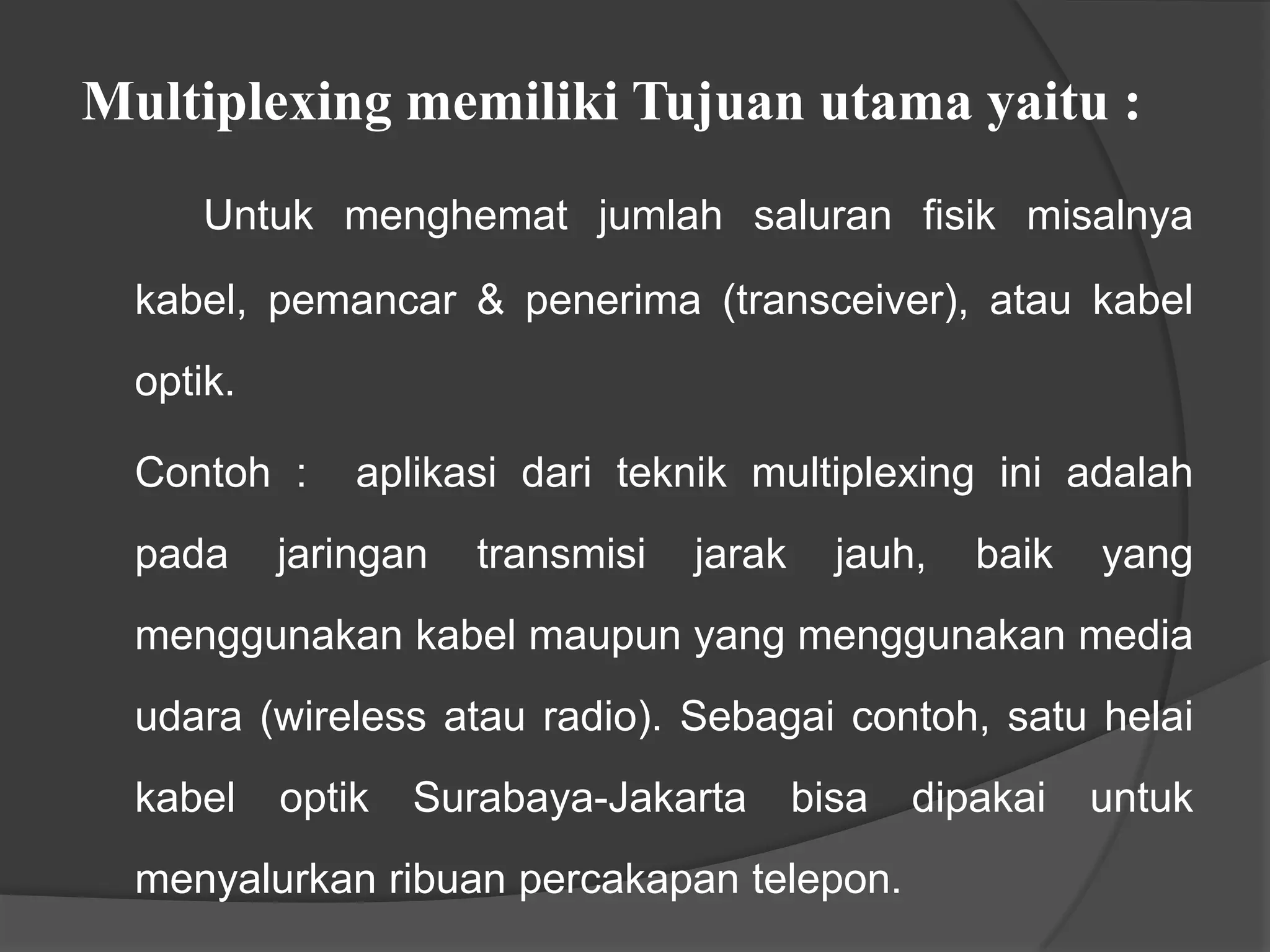 Kelompok 2 multiplexing dan demultiplexing | PPTX