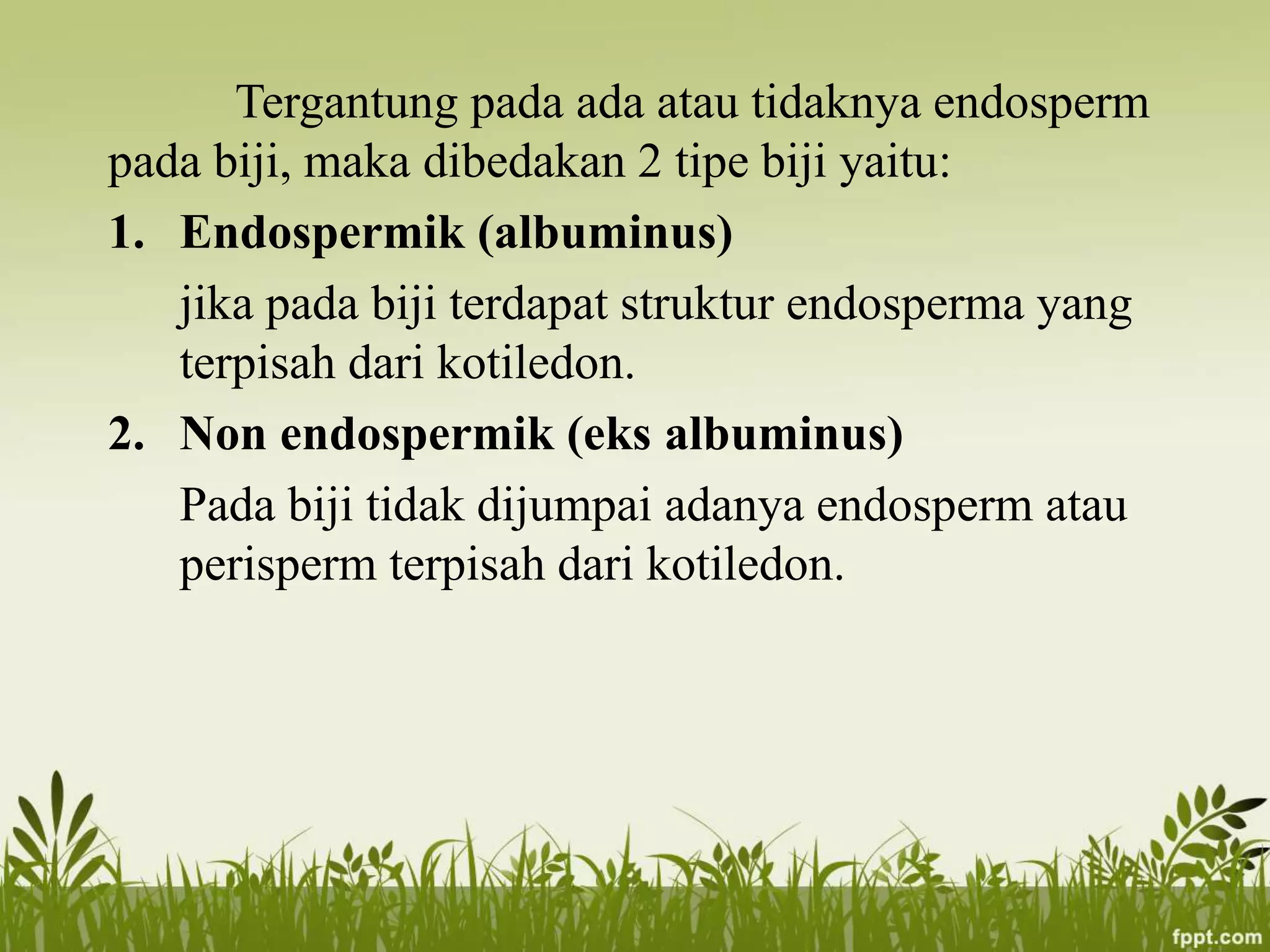 PPT Embriologi Tumbuhan - Perkembangan Embrio dan Biji | PPTX