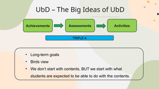 Understanding by Design - A concept in planning curriculum for teaching ...