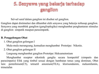 Relationship between structure and drug activity of peripheral nervous ...