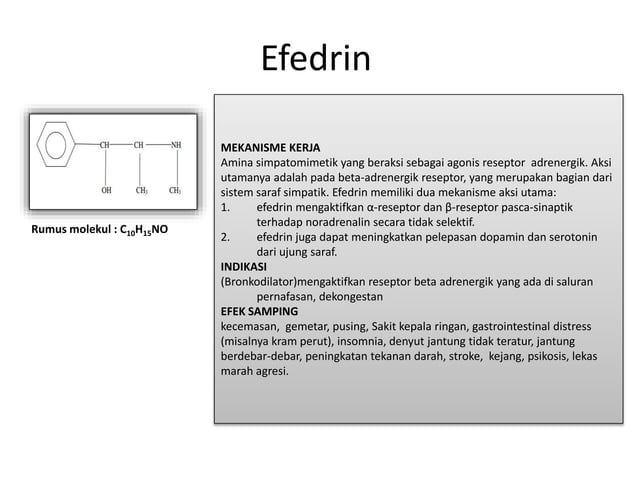 HUBUNGAN STRUKTUR DAN AKTIVITAS OBAT OBAT Periper Nervous Sistem | PPTX