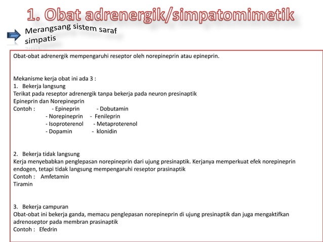 HUBUNGAN STRUKTUR DAN AKTIVITAS OBAT OBAT Periper Nervous Sistem | PPTX