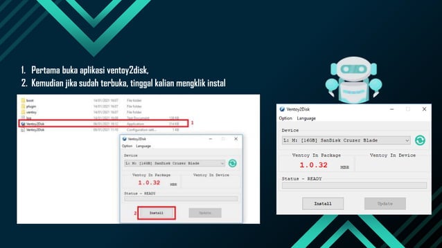 Kelompok2 tugas project akhir multiboot usb (windows dan linux) | PPT