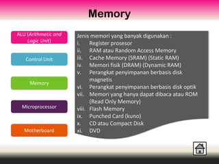 Perangkat Pemerosesan Komputer | PPTX