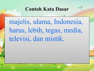 KATA DASAR | PPT | Free Download