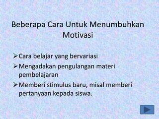 Kelompok 3-Motivasi Belajar | PDF