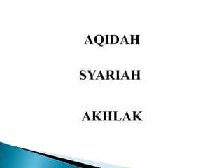 Pokok-pokok Ajaran Islam | PPTX