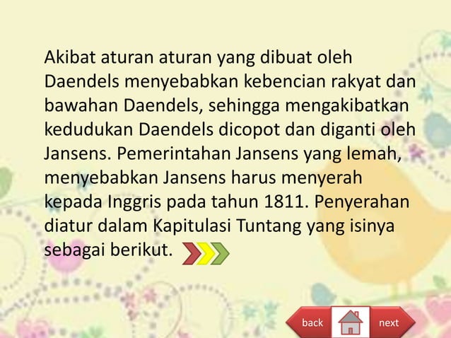 Sejarah : Masa Pemerintahan Daendels | PPTX