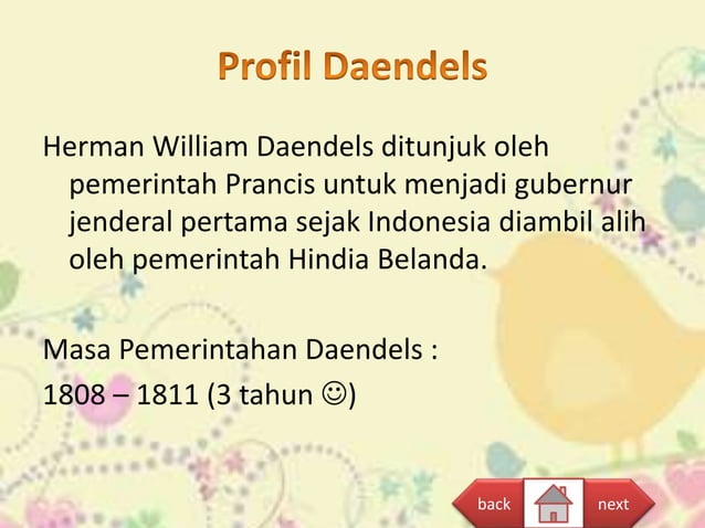 Sejarah : Masa Pemerintahan Daendels | PPTX
