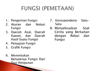 Fungsi (Pemetaan) | PPTX